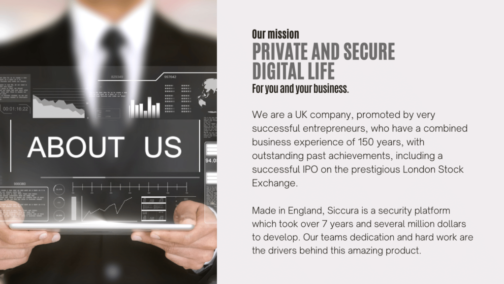 Siccura – Private and Secure Digital Life